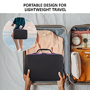 60 Bottle Essential Oil Storage Organizer Carrying Case, Essential Oils Holders Organizer Essential Oil Bag Holds 5ml 10ml 15ml Oils Bottle,Compatible with do Terra,Young Living,Vallejo,Army Painter