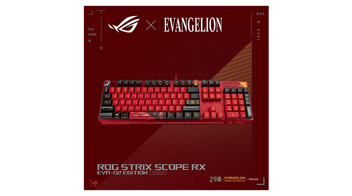 ROG Strix Scope RX EVA-02 Gaming Keyboard with RGB & Water Resistance