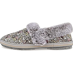 Skechers BOBS Women's 113478 Slipper, Grey Multi, 9.5