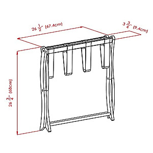 Winsome Scarlett Cappuccino Luggage Rack