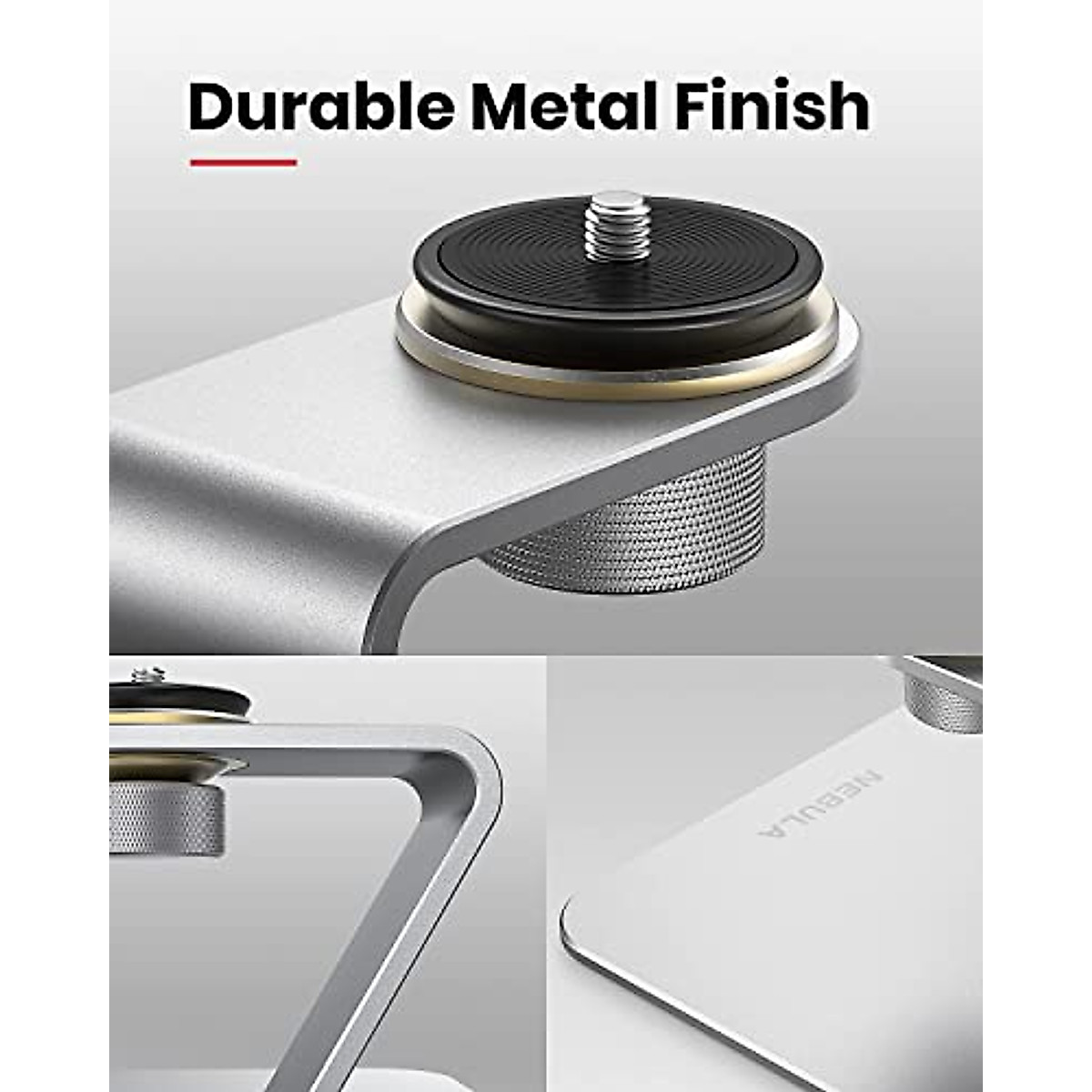 Anker NEBULA Capsule Max, Pint-Sized Wi-Fi Mini Projector with Nebula Desktop Stand for Projectors, 360° and Height Adjustment