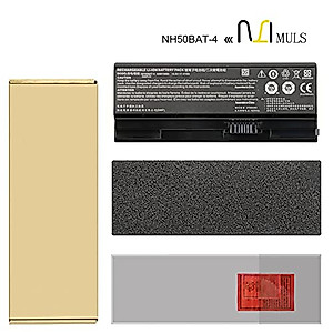 NH50BAT-4 41Wh Laptop Battery for PROSTAR Clevo NH50ED HASEE G7-CT7NA GIGABYTE Gigabyte A5 X1 SHINELON T3 PRO MEDION MD64300 SYSTEMAX System76 Gazelle Sager G58R MIFCOM EG5 i7-GTX 1660 Ti 14.6V