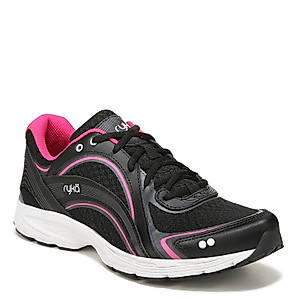 Ryka Women's Sky Walk Walking Shoe Black Pink 10 W