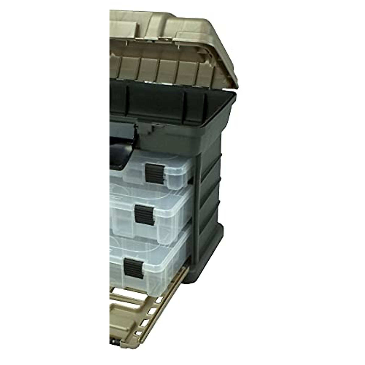 Plano Molding 1363 Stow N Go Toolbox, Graphite Gray and Sandstone