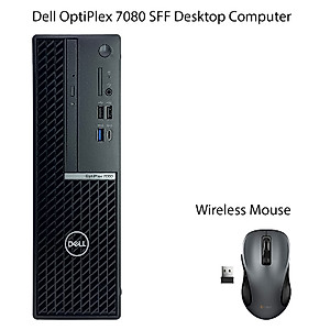 Dell OptiPlex 7080 SFF Small Form Factor Desktop Computer - 10th Gen Intel Core i7-10700 8-Core up to 4.80 GHz CPU, 8GB RAM, 1TB Solid State Drive, Intel UHD Graphics 630, DVD Writer, Windows 10 Pro