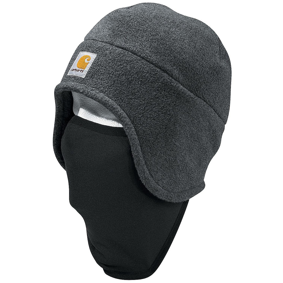 Carhartt Men's Fleece 2-In-1 Headwear,Charcoal Heather,One Size