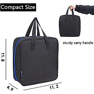 KISLANE Carrying Case for 24 Monster Jam Trucks, Kids Toy Truck Storage Compatible with 24 Monster Jam Trucks, Holding for 1:64 Scale Monster Jam Trucks (No Accessories Included)