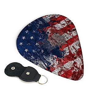 Custom Guitar Picks 6 Pcs, Personalized Add Your Image Text Light Medium Thin Unique Guitar Gift For Bass, Electric & Acoustic Guitars… (0.71mm)