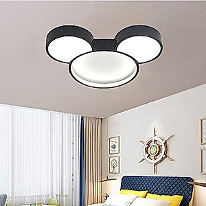 RUNNUP Creative Personality Acrylic Cartoon LED Ceiling Light Stepless Dimming Cute Flush Mount Light for Teen Toddler Boys Room, Nursery, Girls Kids Room, Bedroom, Kindergarten,A