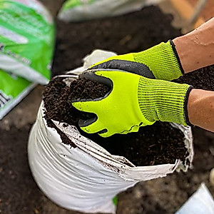 Wells Lamont 3 Pair Pack Men's Nitrile Coated Grip Work Gloves, Medium (546MF) , Black