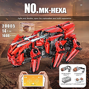 Zcciss Walking Tank (Hexapod) Robot MK-Hexa 20005 Building Kit;Awesome Programmable Engineering Mechanical Military Walker Toy Model Set