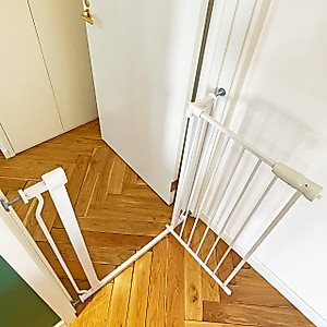 BalanceFrom Easy Walk-Thru Safety Gate for Doorways and Stairways with Auto-Close/Hold-Open Features, 36-Inch Tall, Fits 29.1 - 33.8 Inch Openings, White