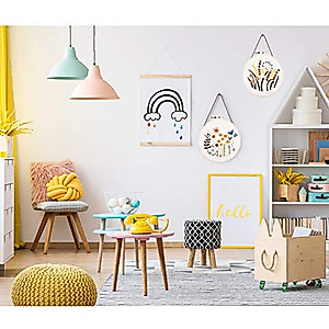 YINVA 3 Sets Embroidery Beginner Kits Embroidery Starter Kit Cross Stitch Kit Include 3 Embroidery Clothes with Floral Pattern Instructions Hoops Floss Thread Fabric Needles for Beginners