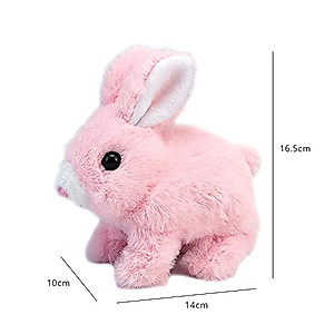 Plush Baby Rabbit Stuffed Animal Toys with Carrots Electric Rabbit Toys Educational Toys That Can Walk and Talk Easter Gifts for Children Cute Rabbit with Carrots Dancing (grey1)