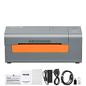 VEVOR Thermal Label Printer, 4x6 Label Printer for Width of 1.57" - 4.25" Labels, w/Auto Label Recognition & Japanese Rohm Printer Head, Compatible w/USPS, Amazon, Ebay, Etsy, UPS etc