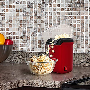 Hot Air Popper, Electric Popcorn Maker Machine with 1200W, No oil needed, Healthy and Delicious Snack for Kids, Adults. Great for Holding Parties in Home and Watching Movies with Family