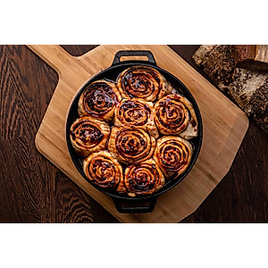 Ooni Cast Iron Skillet - Cast Iron Pan - Cast Iron Skillet with Removable Handle - Cast Iron Frying Pan - Pre-Seasoned Oven Safe