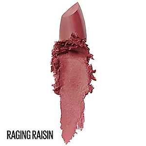 Maybelline New York Color Sensational Red Lipstick Matte Lipstick, Raging Raisin, 0.15 Ounce, 1 Count,Pack of 1,K2028800
