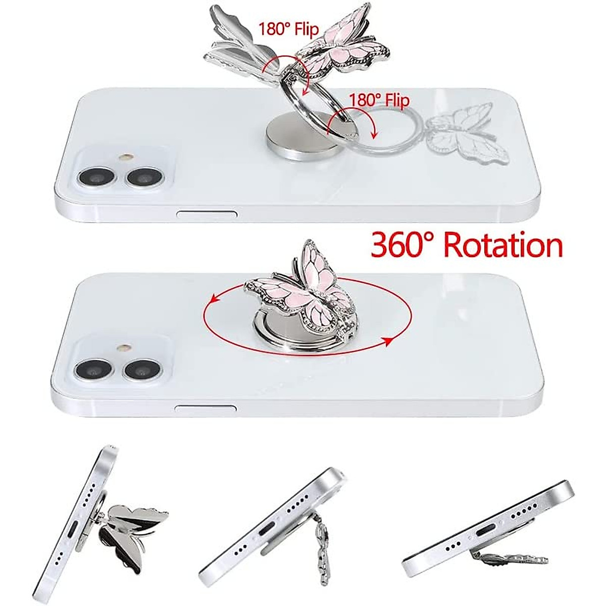 KJYFOANI for Infinix Note 30 Phone Case, [ 1 x Tempered Glass Protective Film], Shockproof Soft Silicone Case, with [360° Rotation Ring Kickstand] Case for Infinix Note 30 (6.78"). Black