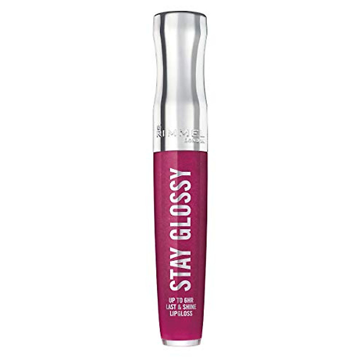 Rimmel Stay Glossy Lip Gloss - Non-Sticky and Lightweight Formula for Lip Color and Shine - 400 Berry Bad, .18oz