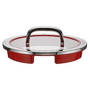 WMF sauce pan Ø 16 cm approx. 1,4l Function 4 Inside scaling lid - pour off or decant liquids without spilling to keep your dishes and cooker clean. Made in Germany hollow side handles glass lid Cromargan stainless steel brushed suitable for all stove top
