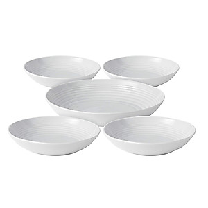 Gordon Ramsay Maze White 5 Piece Pasta Set, by Royal Doulton