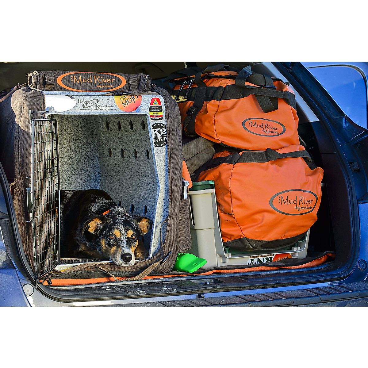 Mud River Dog Crate Cushion, Nylon, X-Large/Jumbo/32 x 22", Brown