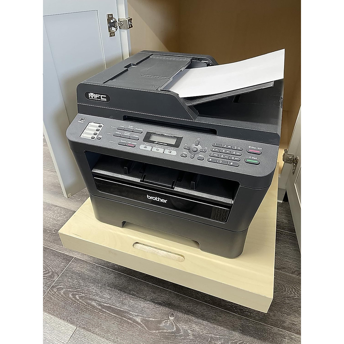 Sublime Design 19" Wide - Printer Pull Out Tray - Slide Out Shelves - Baltic Birch Wood Drawer for Printers (Classic Design, 19" Inches Wide)