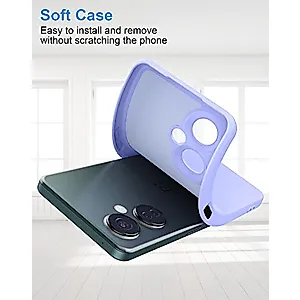 Foluu Silicone Case for OnePlus Nord N30 5G, Liquid Gel Rubber Case with Soft Microfiber Lining Cushion Slim Hard Shell Shockproof Protective Cover for OnePlus Nord N30 5G 2023 (Purple)