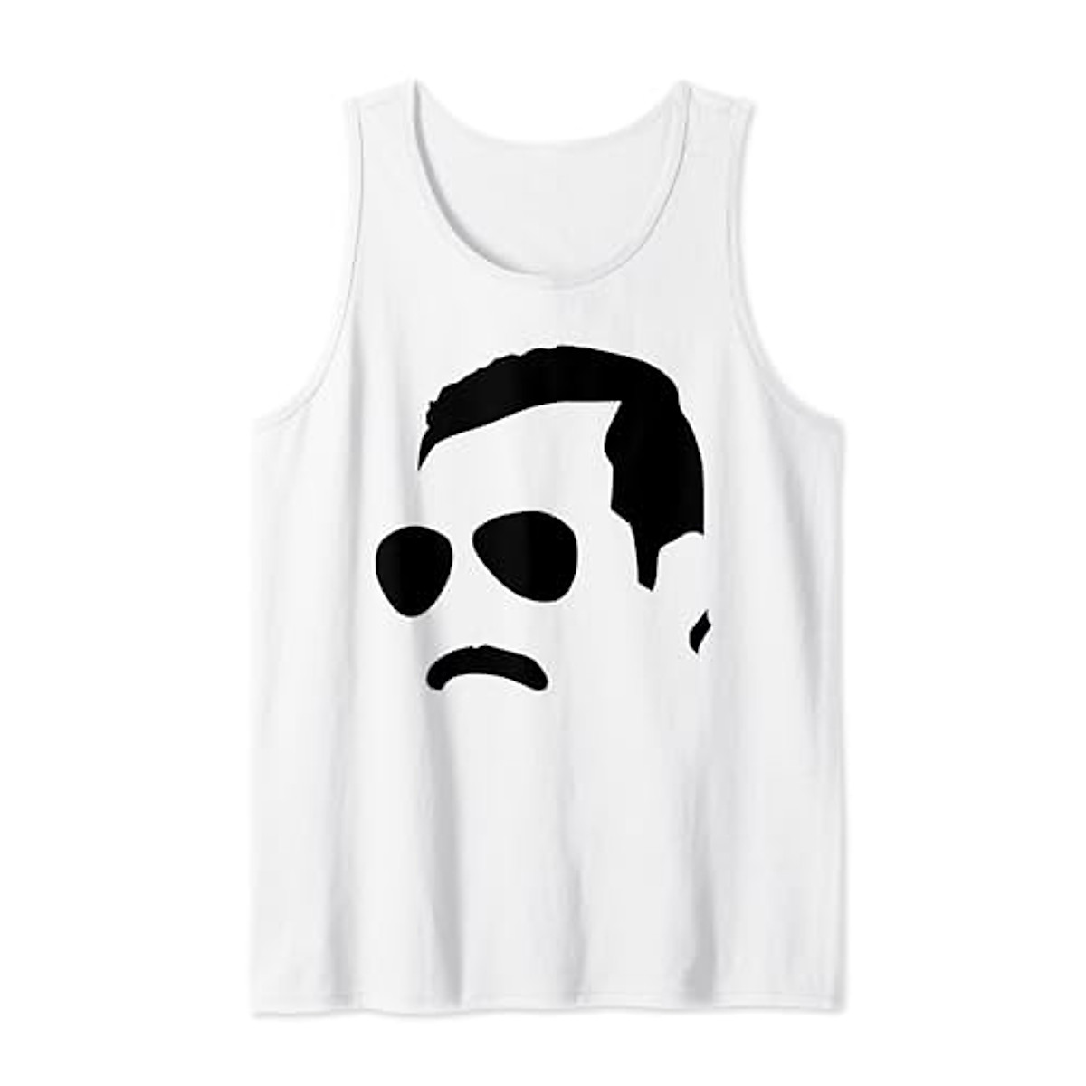 Freddie Mercury Official Monochrome Block Face Tank Top