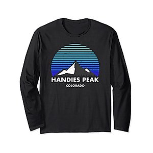 Handies Peak Fourteener (14er) - Colorado Bluebird Day Hike Long Sleeve T-Shirt