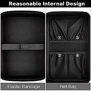 Case Compatible with DBPOWER 11.5" 12" Portable DVD Player for Car, Holder Storage Bag with Strap & Net Pocket for Battery, Car Charger, Power Adaptor and Remote Control- Black (Case Only)