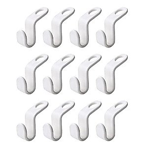 6/12/24 Pcs Clothes Hanger Connector Hooks, Space-Saving Hanger Extender Clips, Cascading Clothes Hooks, Outfit Hangers Suitable for Christmas Home Bedroom Decorations