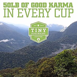 Tiny Footprint Coffee - Signature Blend, Light Roast, USDA Organic Coffee - Whole Bean Coffee, Fair Trade, Shade Grown & Carbon Negative - You Drink Coffee, We Plant Trees, 3 Pounds