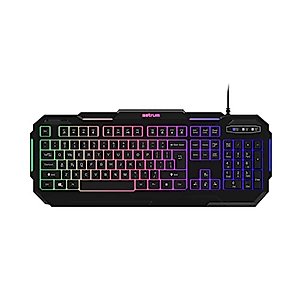 ASTRUM KG200 Wired Gaming Keyboard, LED Rainbow Gaming Backlit, 19 Anti-ghosting Keys, Quick-Response, Multimedia Control for PC and Desktop Computer