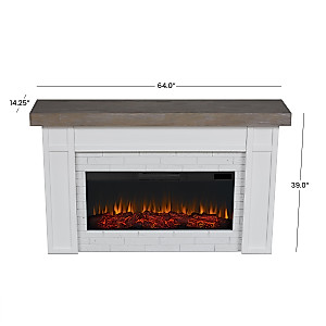 Cravenhall Landscape Electric Fireplace in White by Real Flame (5510E-W)
