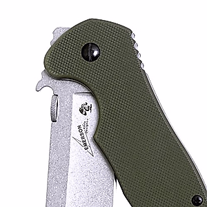 Kershaw Emerson CQC-10K Folding Pocket Knife, 3.5 inch 8Cr14MoV Stainless Steel Blade, G10 Front, Manual Open