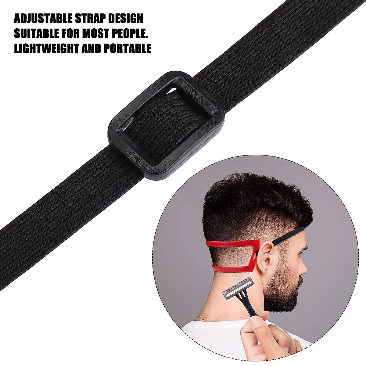 Neckline Shaving Template, Hair Trimming Guide Hairline Shaping Guide Tools Neck Hair Trimming Styling Back Hair Shaver for Men for Straight Lines