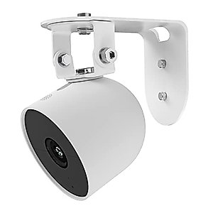 Zwolf Metal Wall Mount Compatible with Google Nest Cam Outdoor Battery 2nd Generation, Anti-Drop, Provide Better Viewing Angles (Pack of 1)