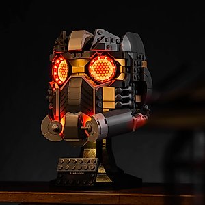 BrickBling LED Light for Lego Star-Lord's Helmet Set 76251(Lights Only), New 2023 Lighting Compatible with Lego Helmet- Light up Your Model