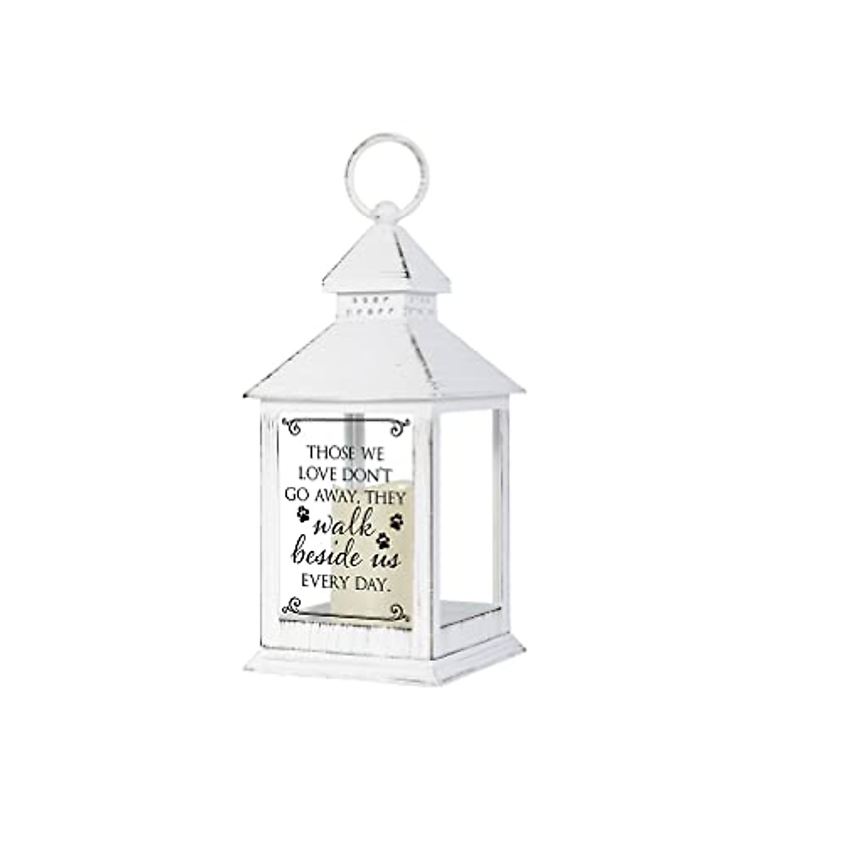 Carson 57587 Walk Beside Us Lantern, 11-inch Height