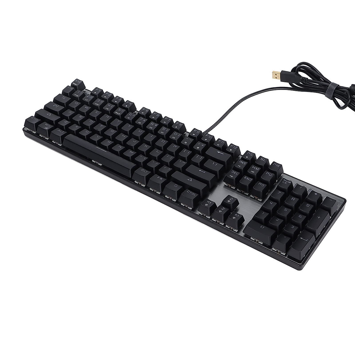 Byged Mechanical Keyboard, 104 Keys RGB Keyboard Wired PC Gaming Keyboard Durable Mechanical USB Keyboard with Blue Switch, for Desktop Laptop