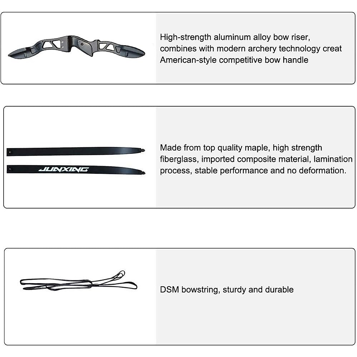 ZSHJGJR 66 Inch Archery Takedown Recurve Bow Athletic Competition Bow 22-38lbs Right Hand for Professional Practice Shooting with 6 Pieces Carbon Arrows (24lbs, Red)