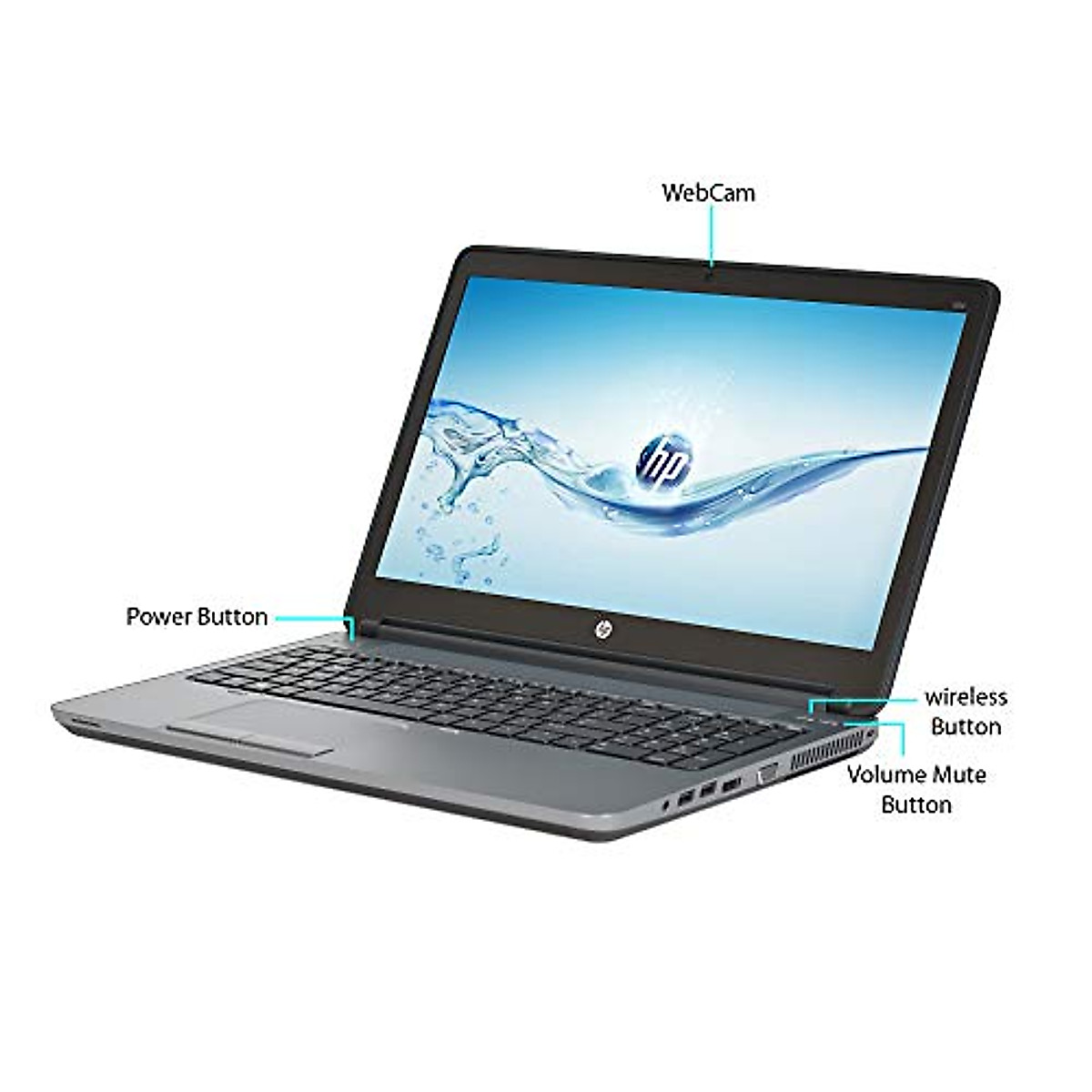 HP ProBook 650 G1 15.6in Laptop, Core i5-4300M 2.6GHz, 8GB Ram, 500GB HDD, DVDRW, Windows 10 Pro 64bit, Webcam (Renewed)