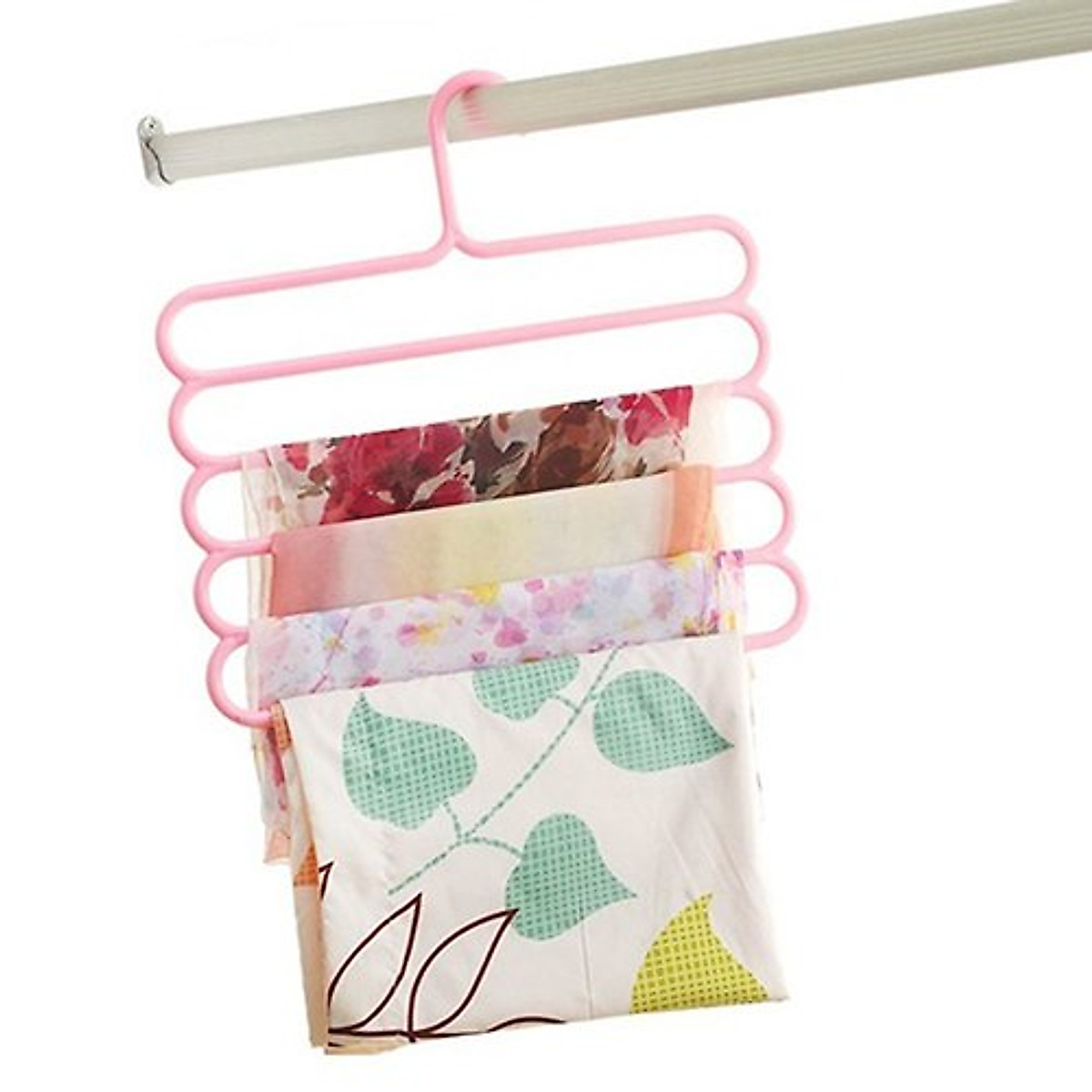 shlutesoy 5Layer Multifunctional Anti Skid Dry Wet Use Scarf Hanger Creative Towel Rack