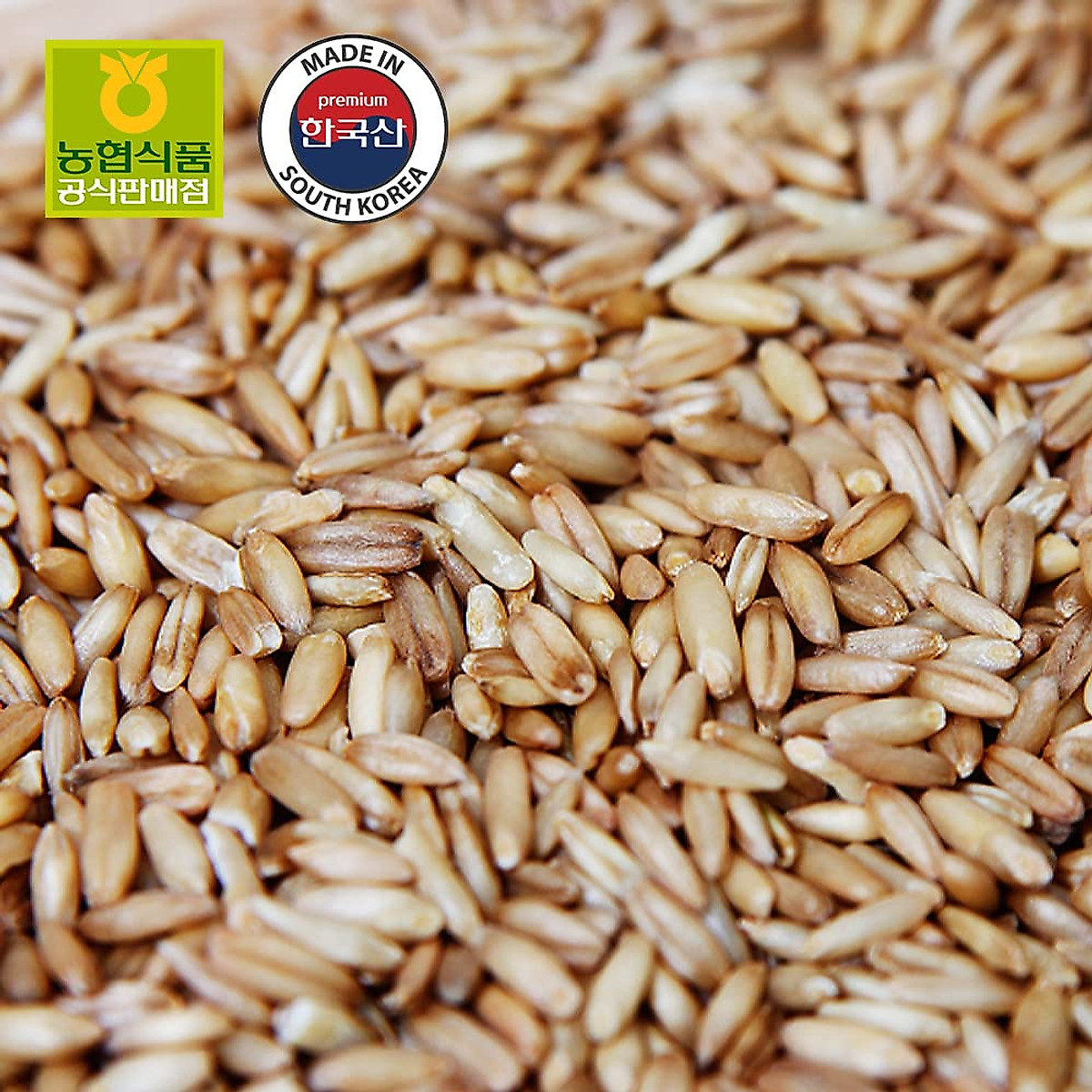 [NongHyup] Whole Oat Groats, Product of Korea, Whole Kernels, Rice Substitute, 농협 밥심 귀리, 100% 한국산 귀리 잡곡 (1.65 lb)