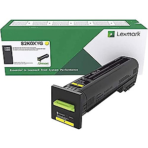 Lexmark 82k0xyg Return Program Extra High-Yield Toner, 22,000 Page-Yield, Yellow