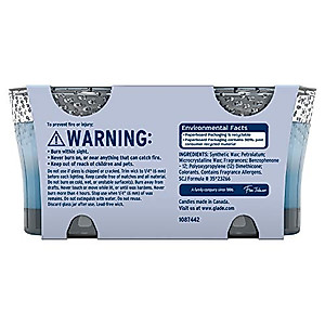 Glade Candle Jar, Air Freshener, 2in1, Moonlit Walk & Wandering Stream, 3.4 Oz, 2 Count