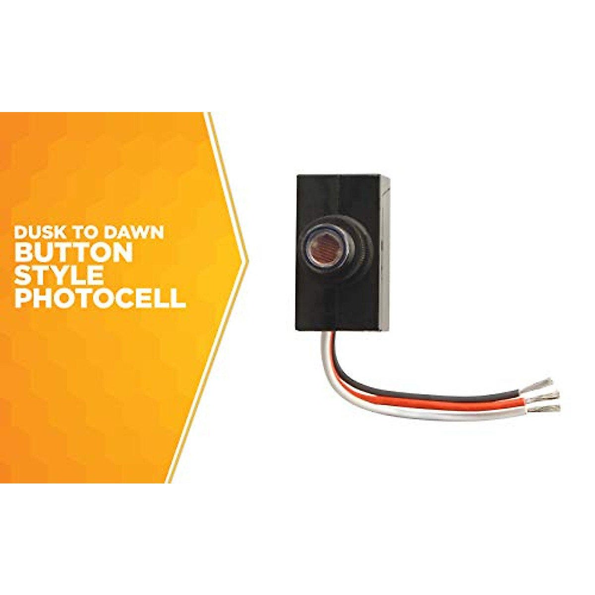 Woods 59408WD Outdoor Hard-Wired Post Eye Light Control with Photocell Light Sensor