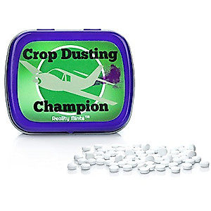 Crop Dusting Champion Mints – Gifts for Friends Weird Stocking Stuffers for Teens Novelty Gifts Peppermint Mints - Funny Dad Gifts White Elephant Ideas Secret Santa Father’s Day